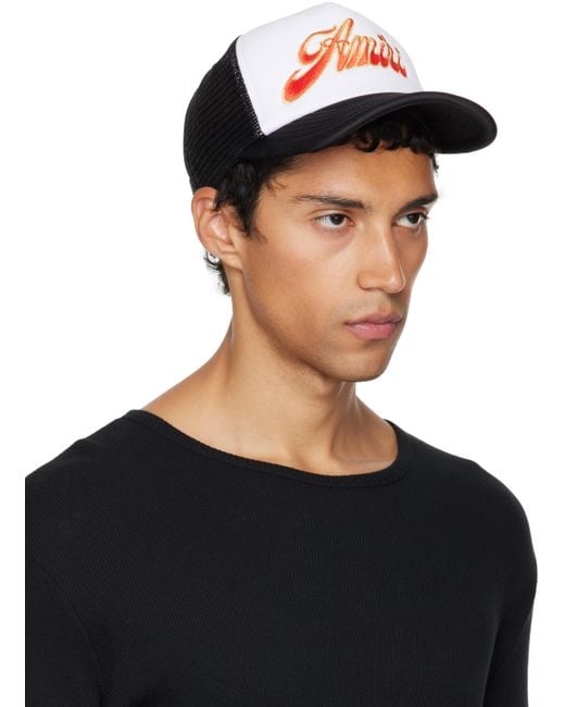 Amiri Groovy Trucker Cap in Black for Men | Lyst UK