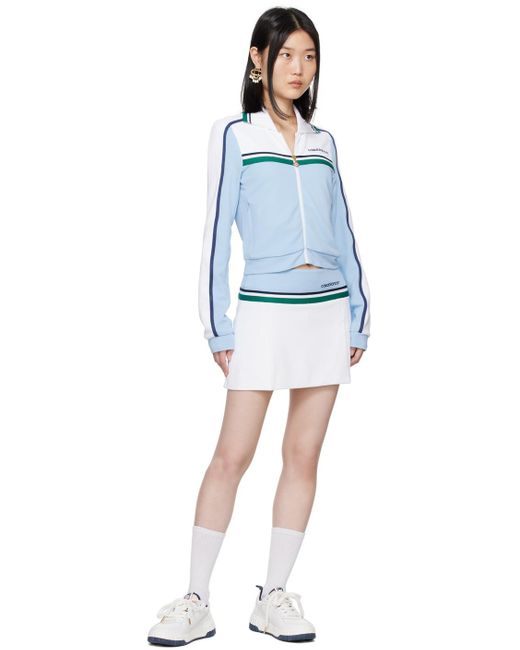 Casablanca Contrast Panel Skort in Blue | Lyst