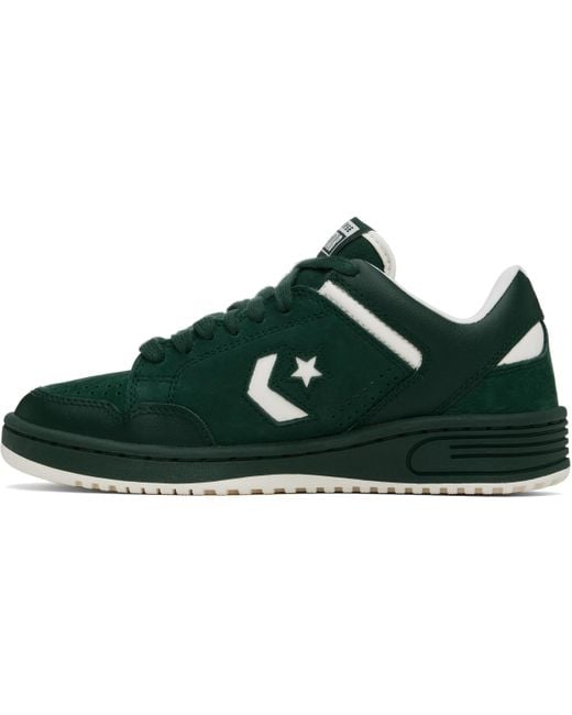 Converse Weapon Leather Low Top Sneakers in Green for Men | Lyst
