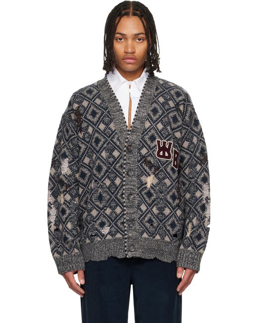 Wales Bonner 'The Sibling' Cardigan in Black for Men | Lyst UK