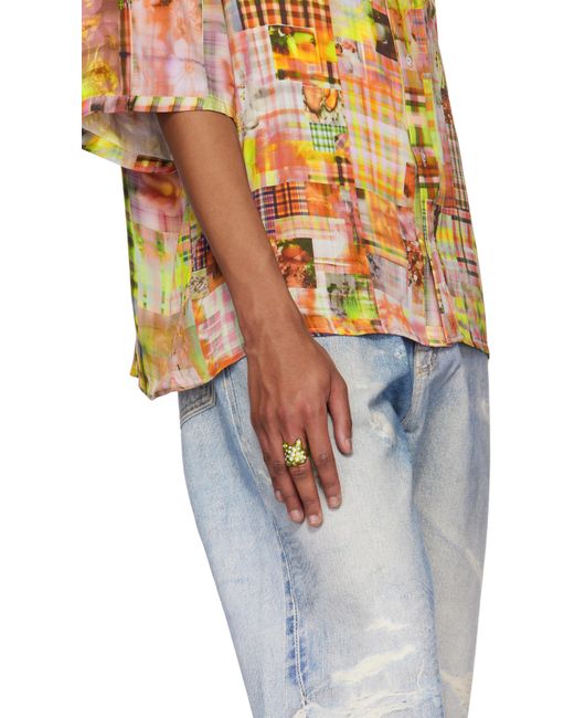 Collina Strada Khaki Frog Prince Ring in Green for Men | Lyst