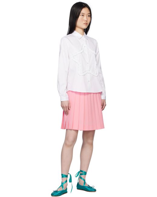 Sandy Liang Lilo Midi Skirt in Pink | Lyst