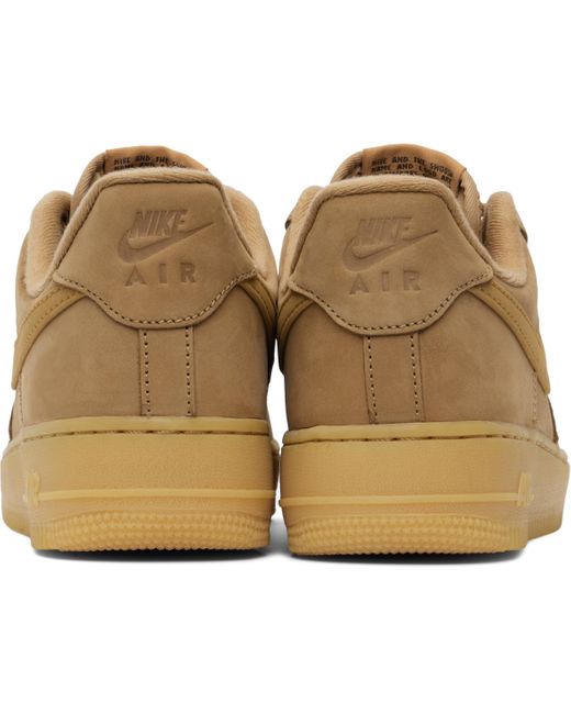 Nike Tan Air Force 1 '07 Wb Sneakers in Black for Men | Lyst