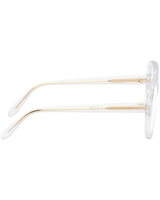 Loewe Transparent Thin Glasses in Black | Lyst UK