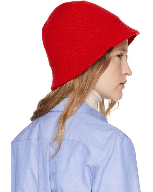 The Row Quilted-Brim Cashmere Bucket Hat in Blue | Lyst
