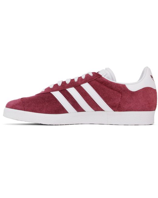 adidas Originals Burgundy Gazelle Sneakers in Black for Men | Lyst