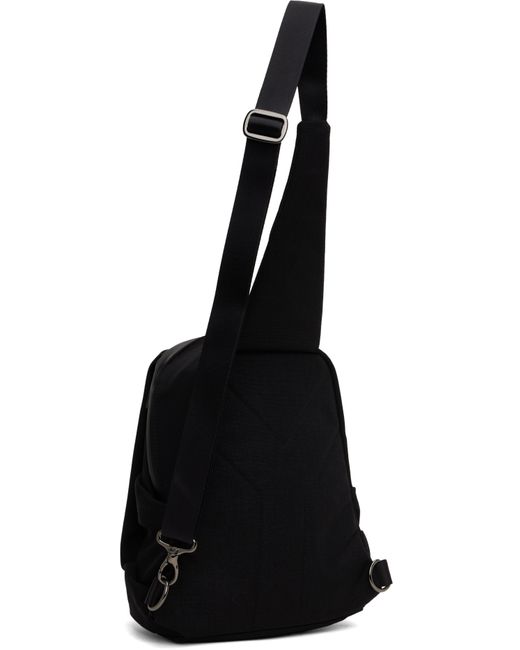 Yohji Yamamoto Wool Gabardine Nylon Tuck Sling Backpack in Black for ...