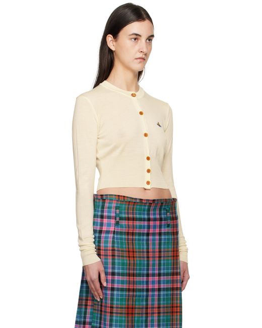 Vivienne Westwood Off- Bea Cropped Cardigan in Blue | Lyst Vivienne Westwood Off- Bea Cropped Cardigan in Blue | Lyst
