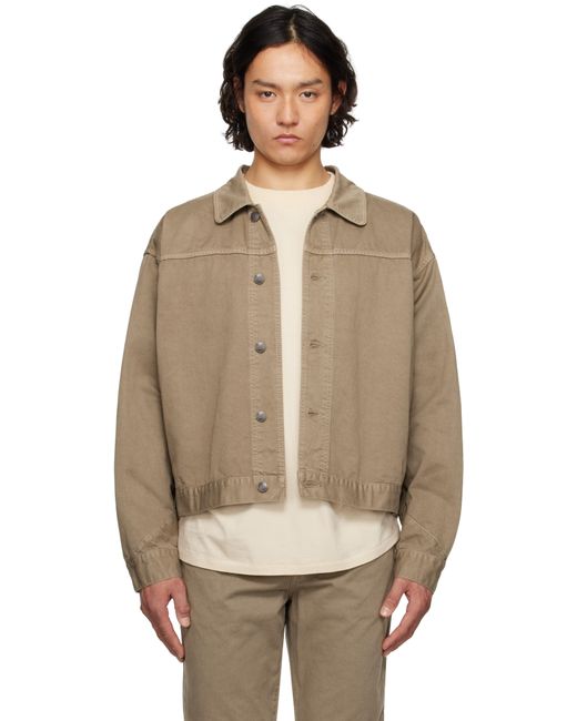 The Row Taupe Marcus Jacket in Natural for Men | Lyst