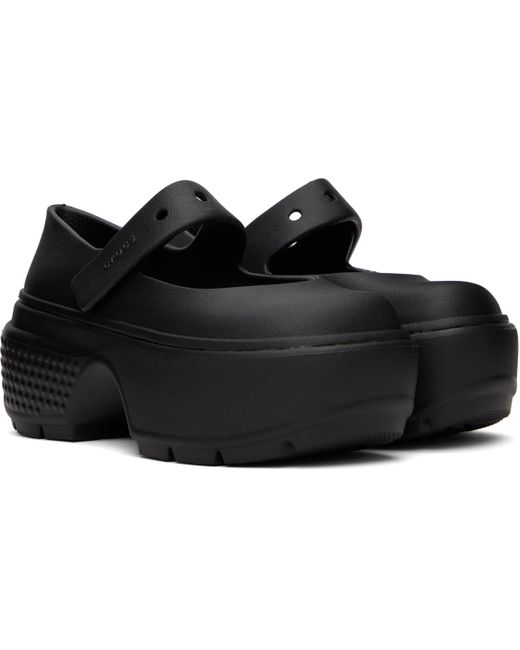 Crocs™ Stomp Mary Jane Slip-On Loafers in Black | Lyst