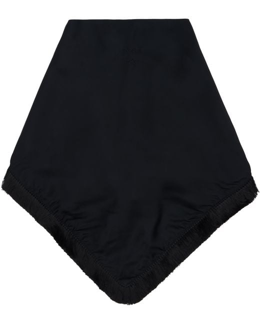 Toga Fringe Scarf in Black | Lyst