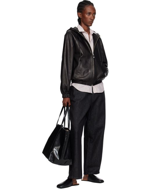 NOTHING WRITTEN Large Leather Tote in Black | Lyst UK