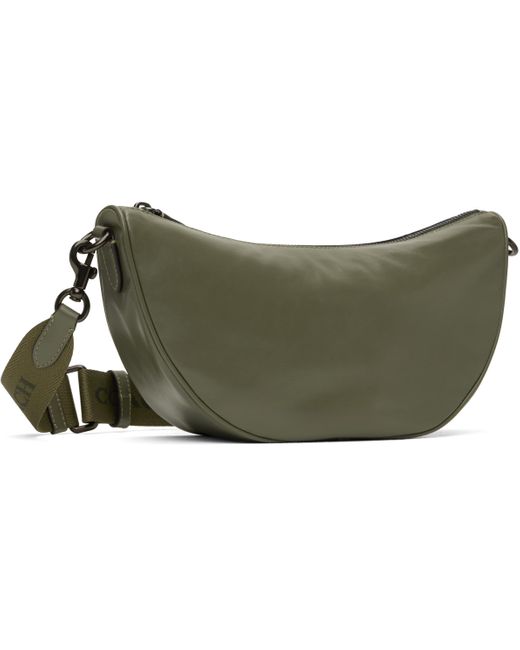 COACH Khaki Hall Soft Sling Bag in Black for Men | Lyst