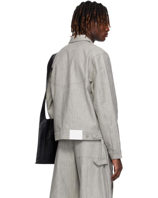 SAGE NATION Jiji Denim Jacket in Black for Men | Lyst UK