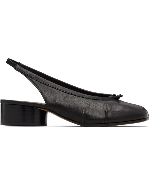 Maison Margiela Tabi New Ballerina Slingback Heels in Black | Lyst UK