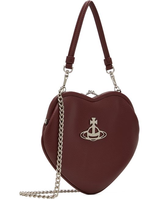 Vivienne Westwood Burgundy Belle Heart Frame Bag in Purple | Lyst