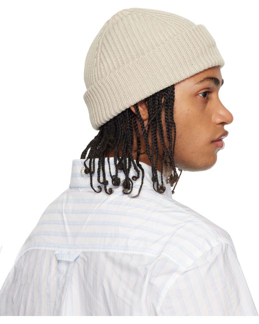 Lanvin Off- Wool Beanie in White for Men | Lyst UK