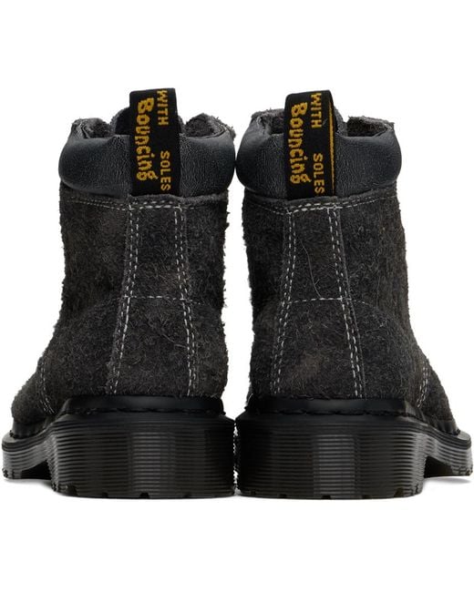 Dr. Martens 939 Stonewashed Suede Boots in Black | Lyst