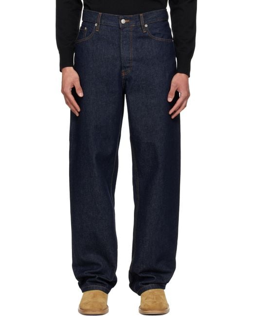 Dries Van Noten Loose Fit Jeans in Blue for Men | Lyst UK