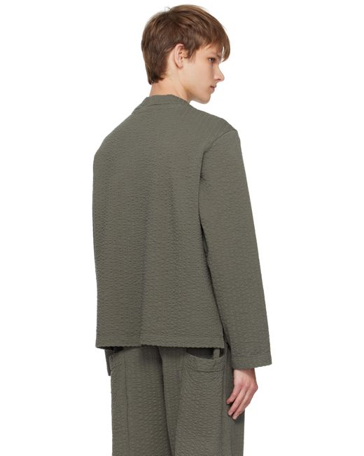 Craig Green Khaki Embroidered Linestitch Smock T-Shirt in Black for Men ...