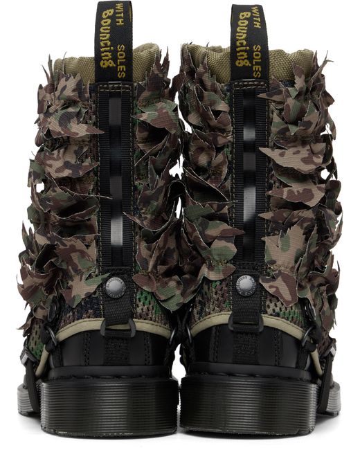 Dr. Martens Khaki Babylon Edition 1460 Pascal Gaitor Boots in Black for ...