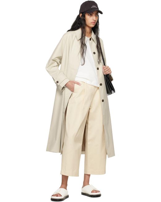 Studio Nicholson Holin Trench Coat in Natural | Lyst