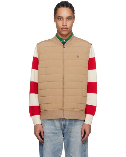 Polo Ralph Lauren Piqué Double-Knit Vest in Red for Men | Lyst