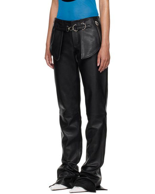 Jean Paul Gaultier Shayne Oliver Edition Leather Pants in Black | Lyst