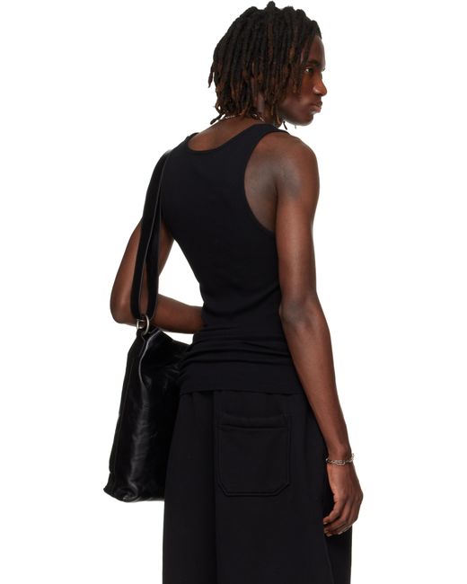 Lu'u Dan Ssense Exclusive Ribbed Tank Top in Black for Men | Lyst UK