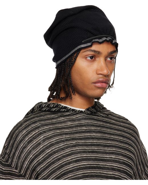 424 Elastic Beanie in Black for Men | Lyst UK