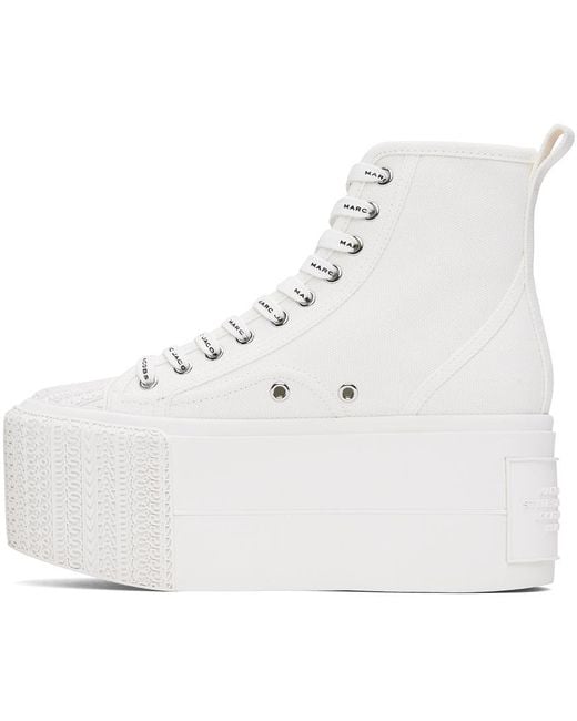 Marc Jacobs 'The Platform High Top' Sneakers in White | Lyst UK