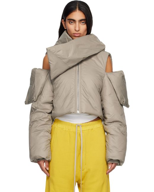 Rick Owens Taupe Concordians Convertible Jacket | Lyst UK