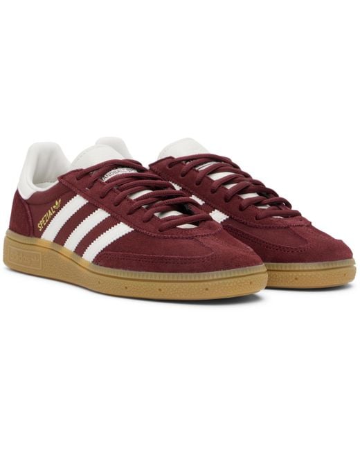 adidas Originals Burgundy Handball Spezial Sneakers in Black for Men | Lyst