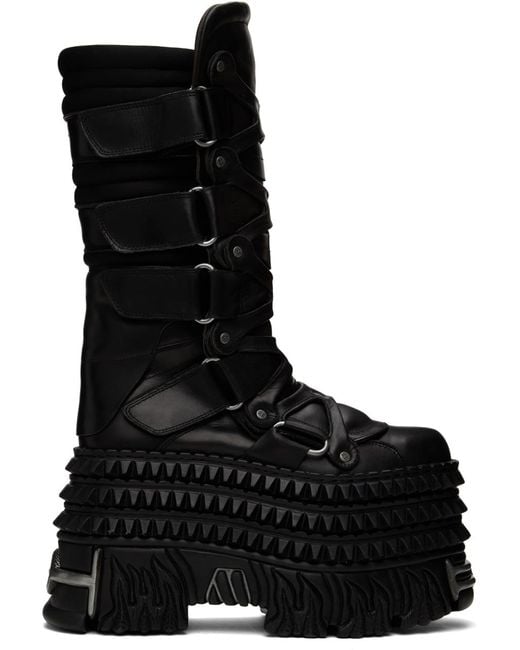 Vetements New Rock Edition Tower Boots in Black for Men | Lyst