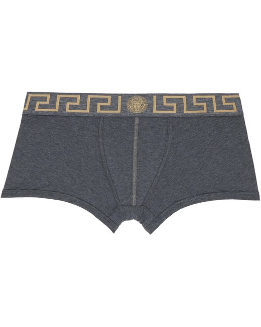 Versace Three-Pack Greca Border Boxer Briefs in Black for Men | Lyst