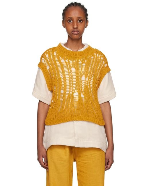 AIREI Laddering Vest in Orange | Lyst