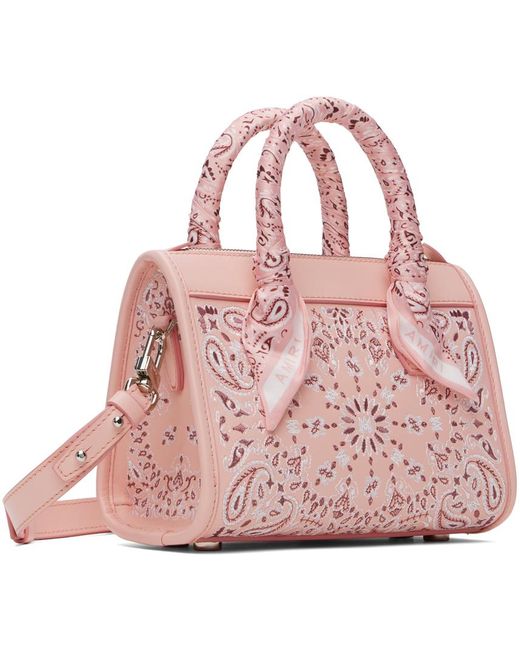 Amiri Bandana Micro Triangle Bag in Pink | Lyst