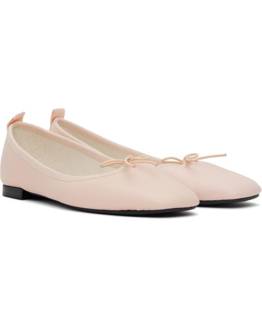 Repetto Garance Square Toe Ballerina Flats in Black | Lyst