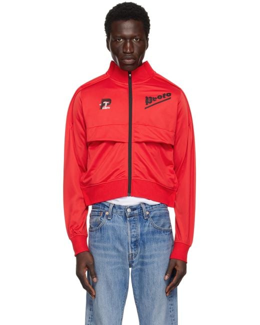 PROTOTYPES Cropped Track Jacket in Red for Men | Lyst