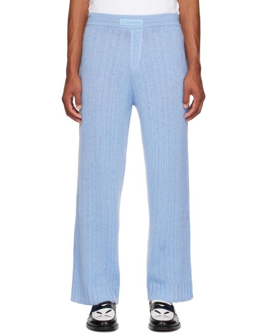 Louis-Gabriel Nouchi Mock-fly Lounge Pants in Blue for Men | Lyst