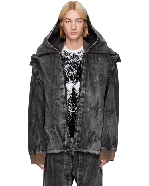 Y. Project Velcro Denim Jacket in Black for Men | Lyst