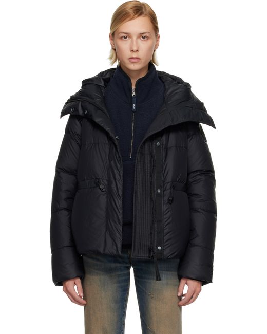 Canada Goose 'Tonal Label' Montgomery Down Jacket in Black | Lyst UK