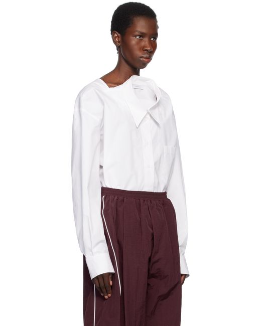 Pushbutton Movable Collar Shirt in Red | Lyst