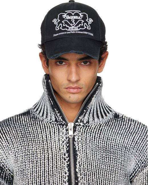 VAQUERA Crest Cap in Black for Men | Lyst UK