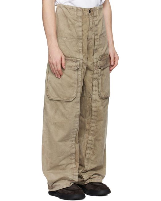 Y. Project Khaki Velcro Cargo Pants in Natural for Men | Lyst