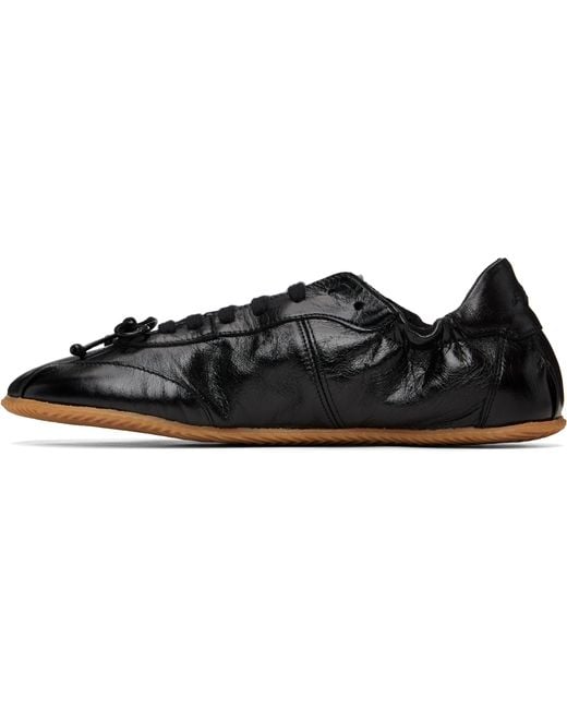 Abra Ballerina Leather Sneakers in Black | Lyst UK