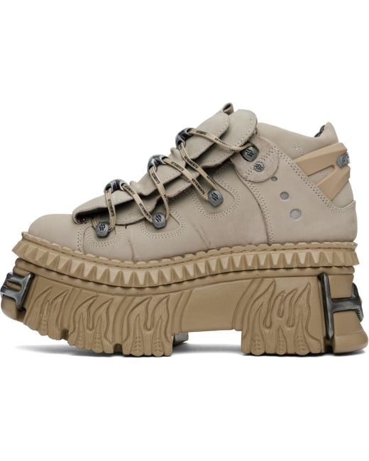 Vetements New Rock Edition Fire Platform Sneakers in Metallic for Men ...