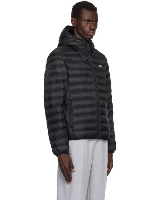 Lacoste Quilted Zip-Up Puffer Jacket in Black for Men | Lyst UK