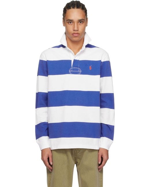 Polo Ralph Lauren 'The Iconic Rugby' Polo in Blue for Men | Lyst