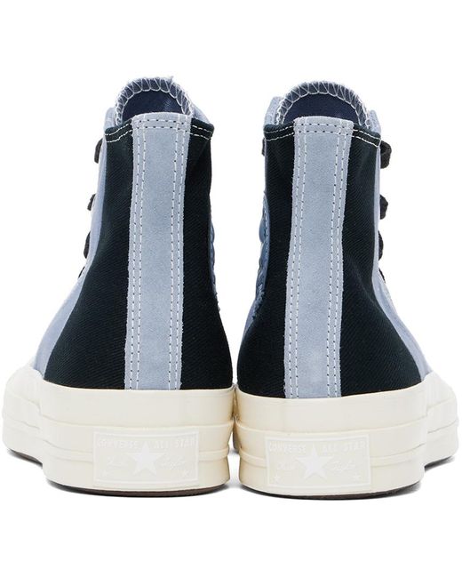 Converse Blue & Navy Chuck 70 Patchwork Suede High Top Sneakers in ...